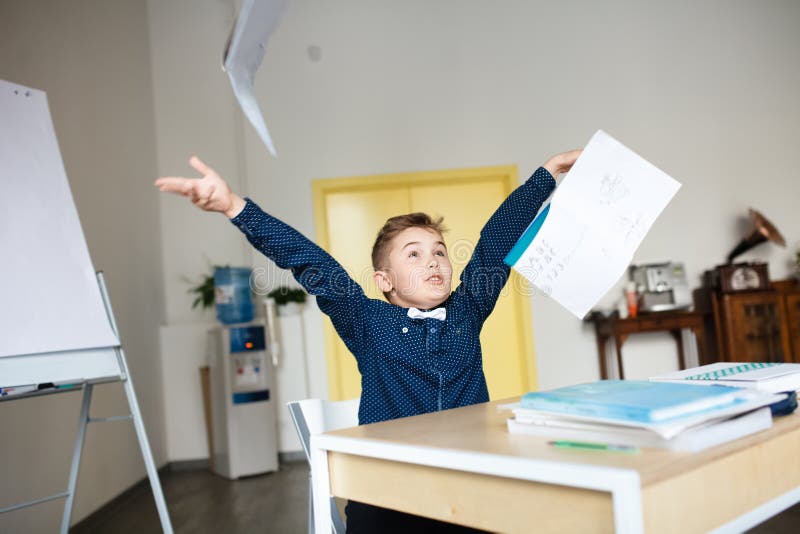 School. Children Learn in School. Training Students Stock Photo - Image ...