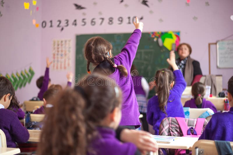 School Children are Participating Actively in Class Editorial Image ...