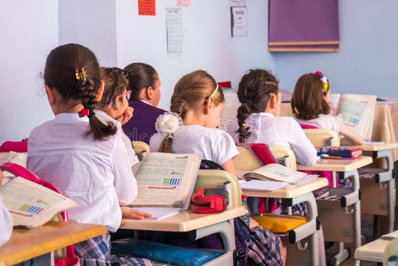 School Children are Participating Actively in Class. Lesson Editorial ...