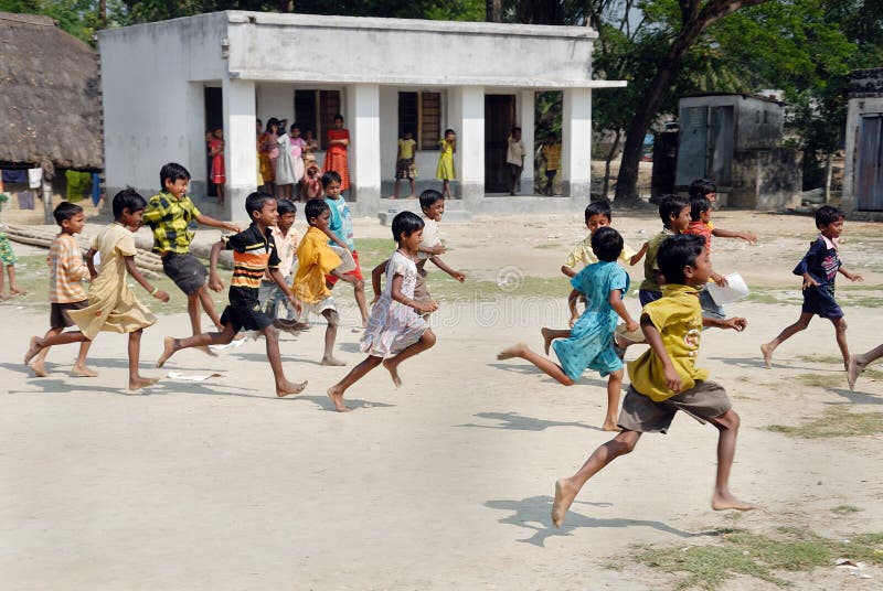 Running Indian Kids
