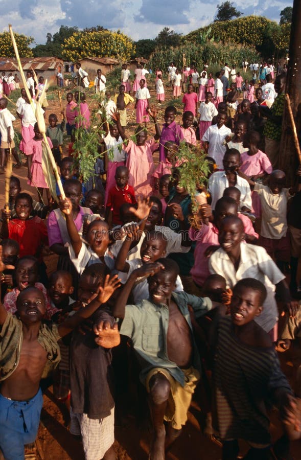 School children in Uganda. editorial stock photo. Image of students ...