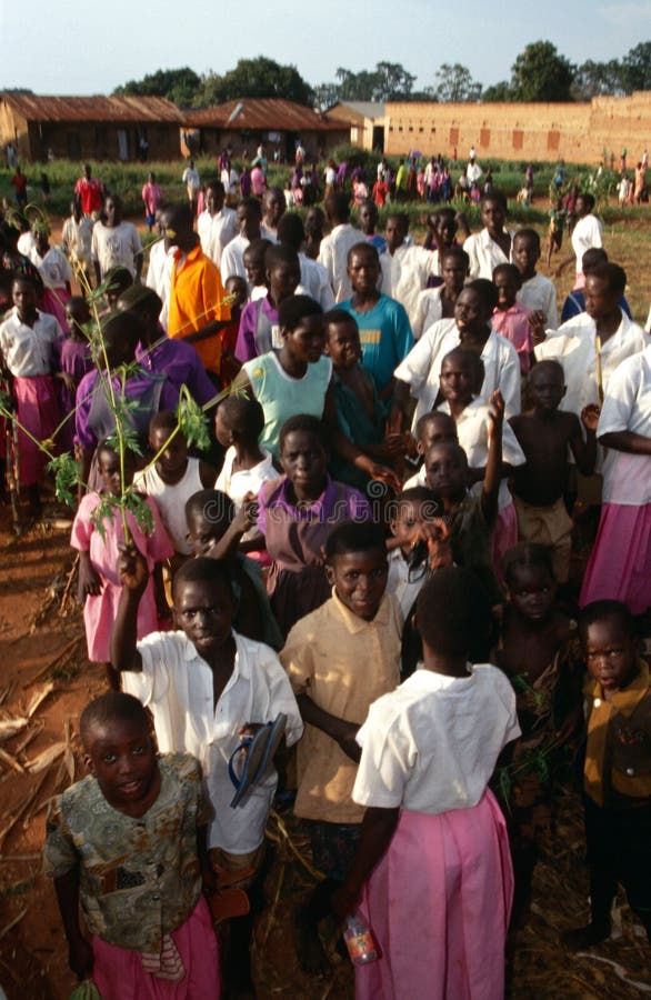 School children in Uganda. editorial stock photo. Image of students ...