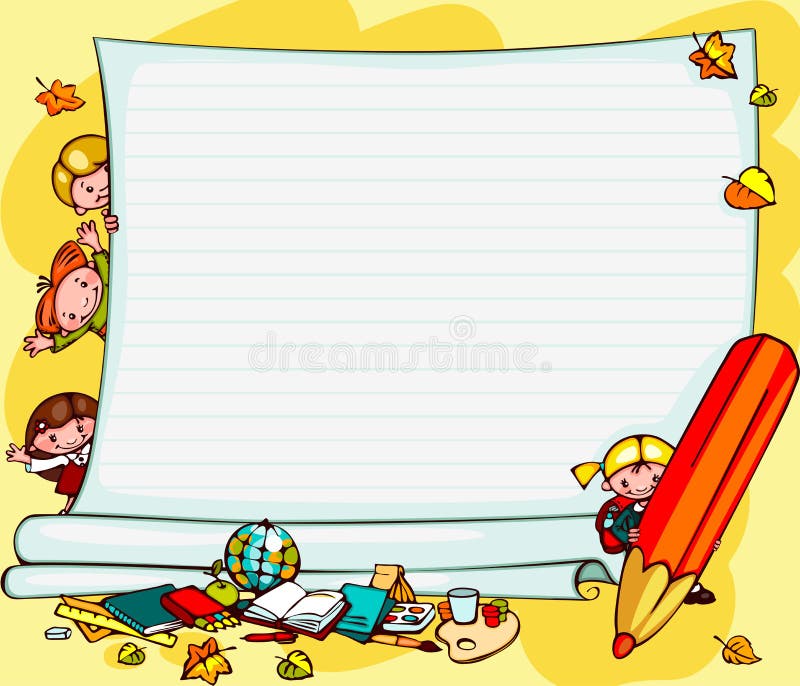 School Childrens Background Stock Vector - Illustration of girls ...