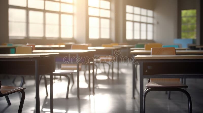 School Class Background. Illustration AI Generative Stock Illustration ...
