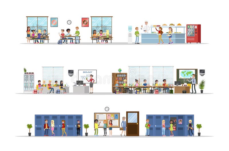 School Dining Hall Stock Illustrations – 572 School Dining Hall Stock ...