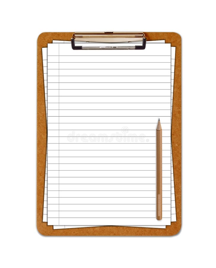 Clipboard Pencil Clip Art Stock Illustrations – 721 Clipboard Pencil ...