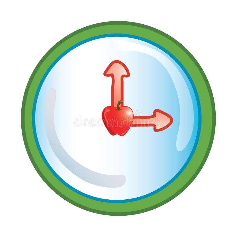 School Clock icon stock vector. Illustration of edcuate - 693491