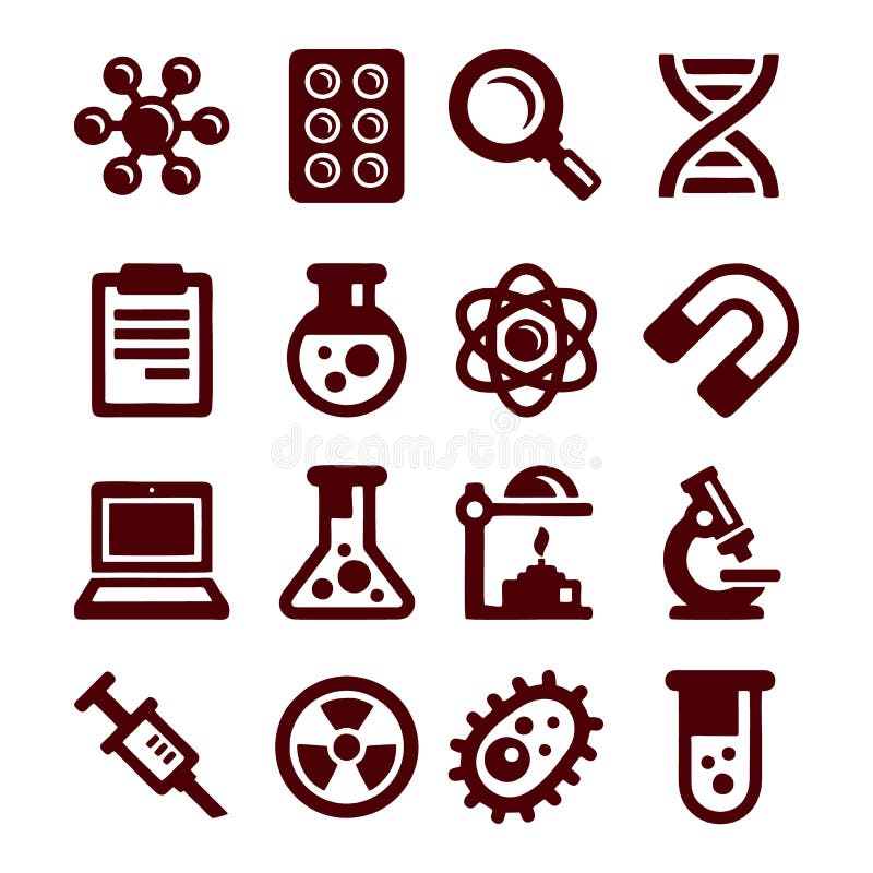 School and College Education Objects Tools and Science Symbols Stock ...