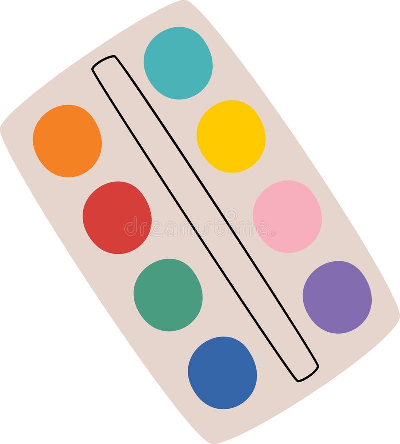 School Color Palette stock vector. Illustration of draw - 328926709