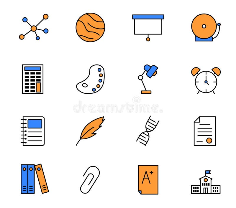 School Line Icon. Back To Scgool Outline Logo Concept Stock ...