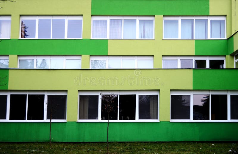 School stock image. Image of building, colors, detail - 48261209