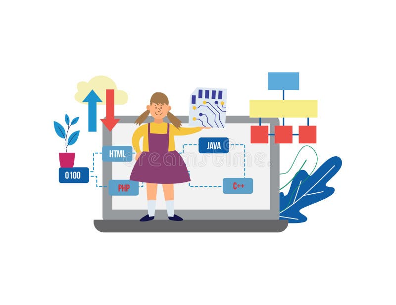 Computer Classes Landing Page Template. Senior Grey Haired Male ...