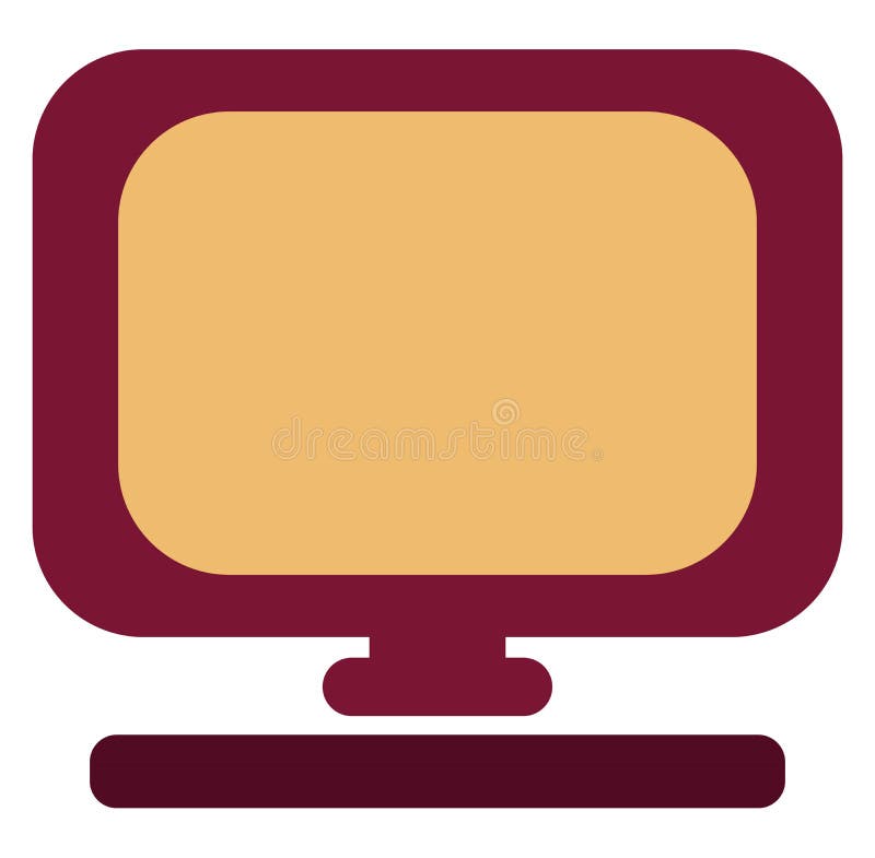 School computer, icon stock vector. Illustration of computer - 259394758