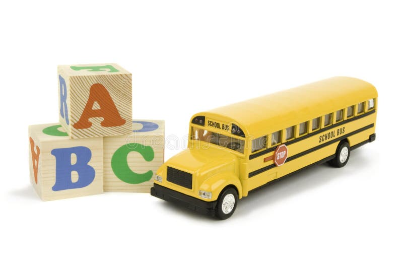 School Bus and English Word Back To School Stock Illustration ...
