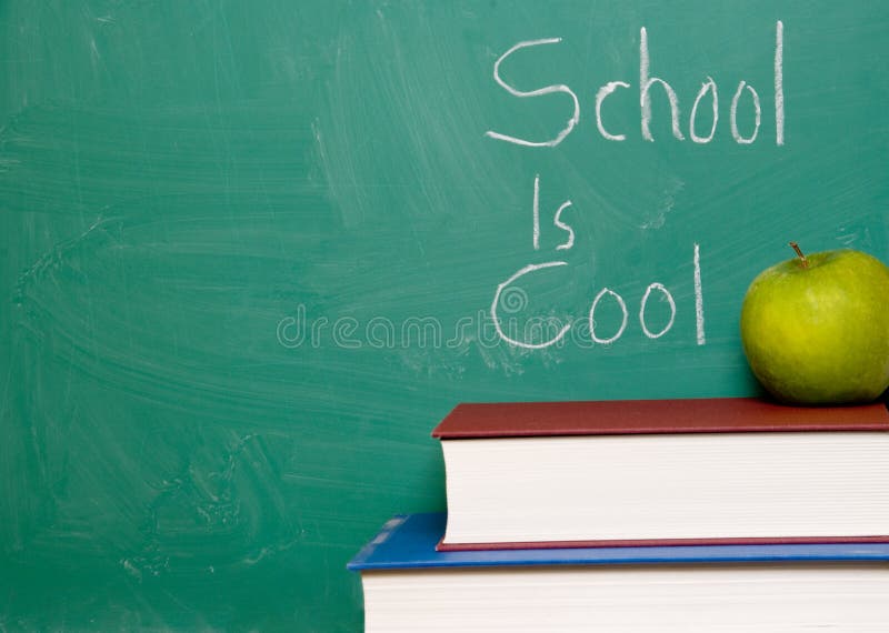 School is cool message stock photo. Image of exercise - 8145506