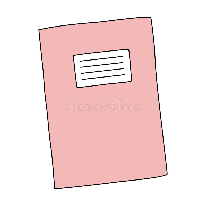 School Copybook or Exercise Book, Back To School Concept, Doodle Style ...