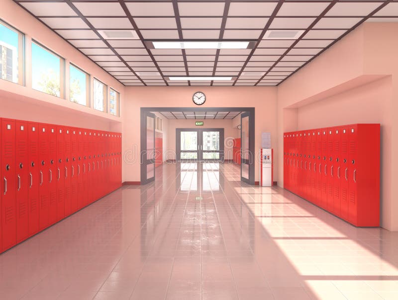 School Corridor Stock Illustrations – 4,683 School Corridor Stock ...