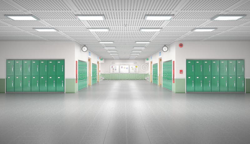 School Corridor Stock Illustrations – 8,221 School Corridor Stock ...