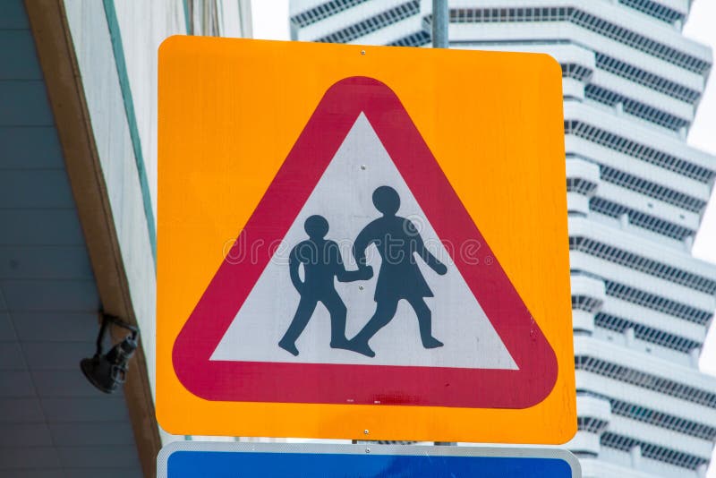 School Crossing Sign Stock Photos - Download 1,134 Royalty Free Photos