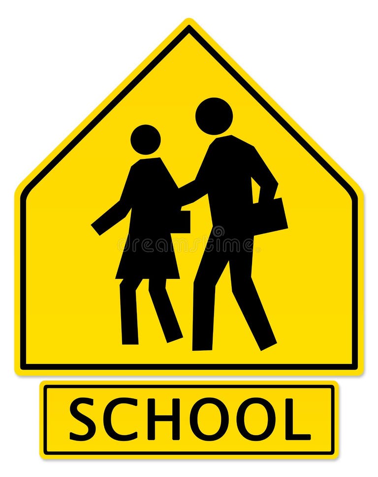 School Crossing Sign Stock Illustrations – 1,738 School Crossing Sign ...