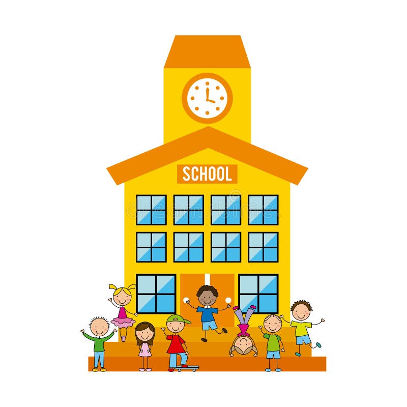 School design stock vector. Illustration of smile, girls - 47141518