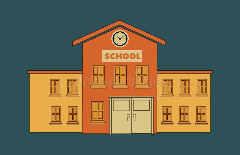 School design stock vector. Illustration of graphic, place - 36965402