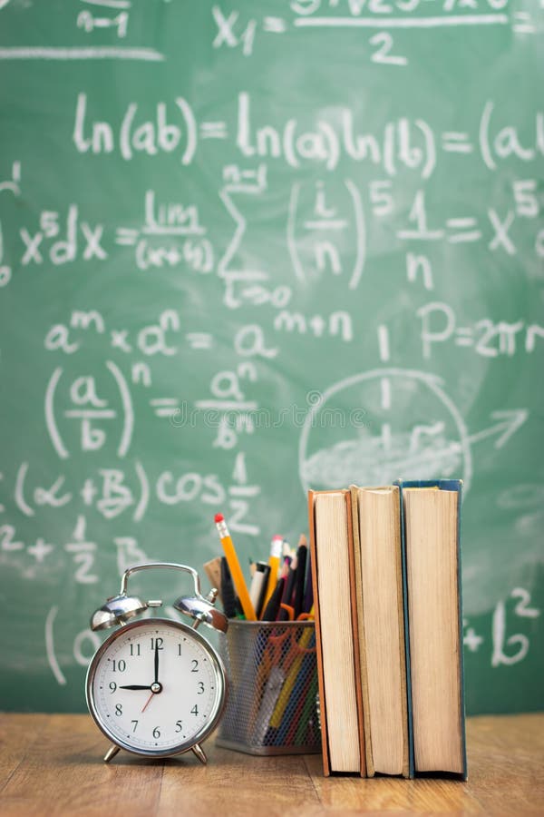 School books on desk stock image. Image of homework, books - 43664095