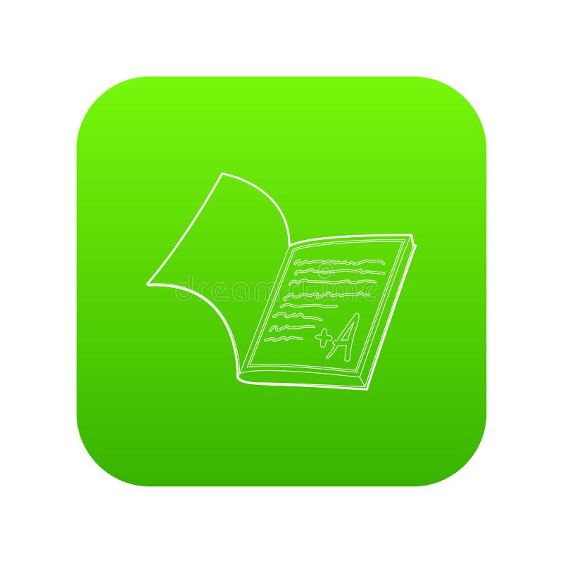 School Diary Icon, Outline Style Stock Vector - Illustration of list ...