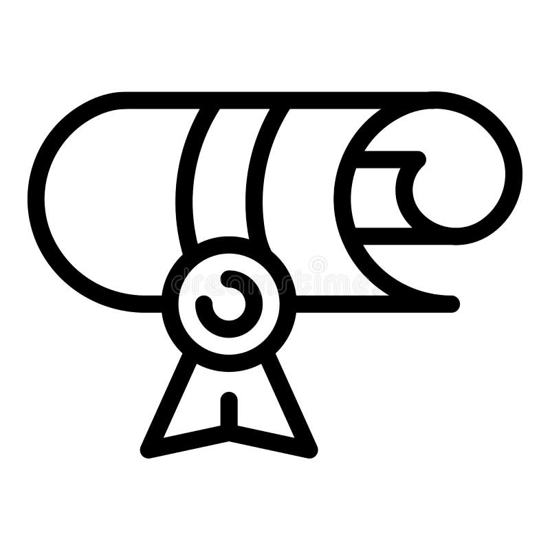 School Diploma Icon Outline Vector. Face Protection Stock Vector ...