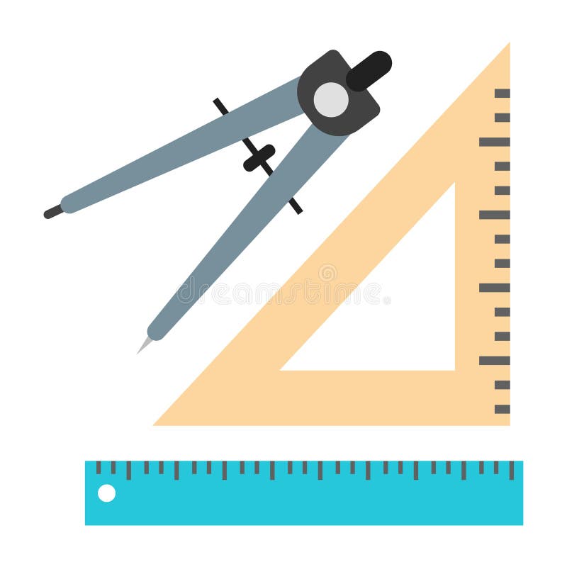 School Divider and Ruler Vector Illustration. Stock Vector ...