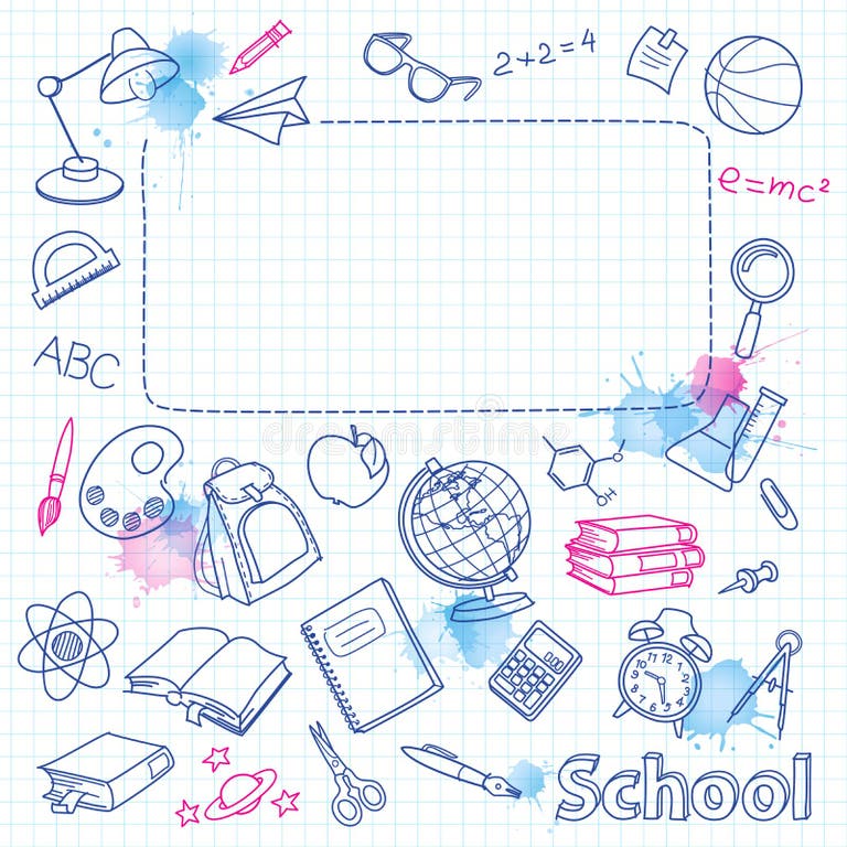 School Building Doodle Stock Illustrations – 2,029 School Building ...