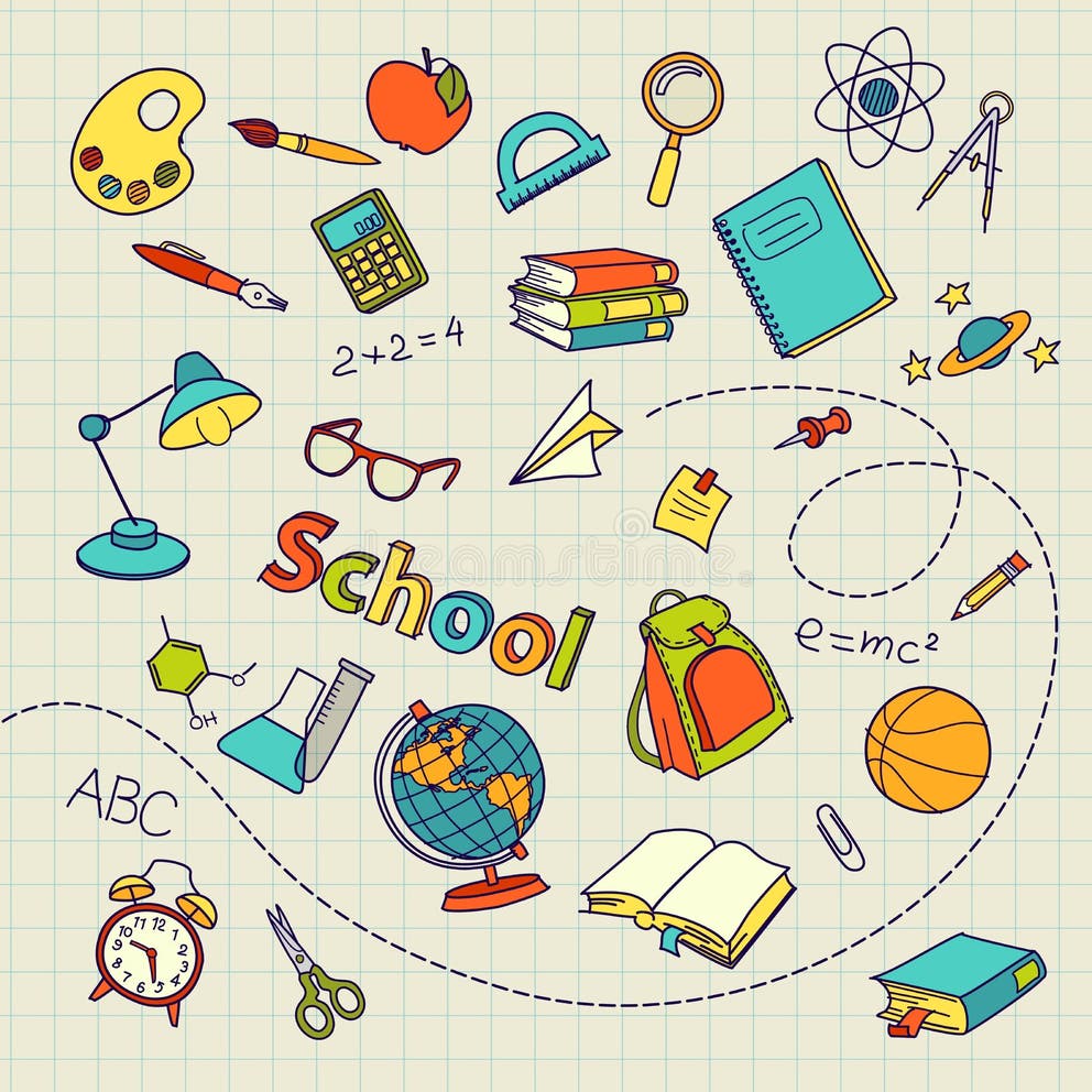 School Building Doodle Stock Illustrations – 1,181 School Building ...