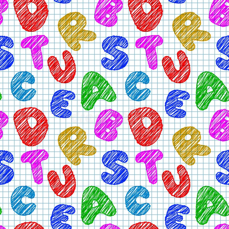 Back To School Concept Pattern on Notebook with Blue School Things ...