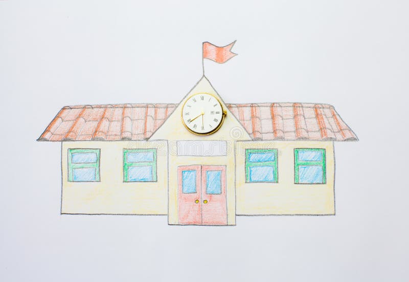 School Drawing stock image. Image of text, education - 261239635