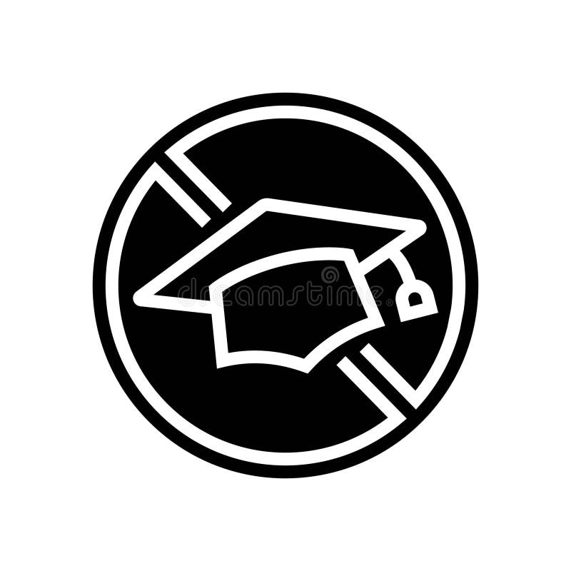 School Dropout Glyph Icon Vector Illustration Stock Illustration ...