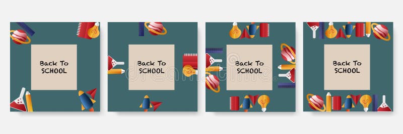 School Education Admission Social Media Post and Back To School Web ...