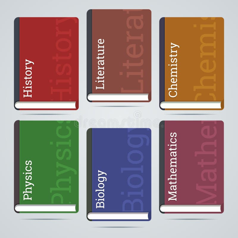 School Education Books Icons. Stock Vector - Illustration of education ...