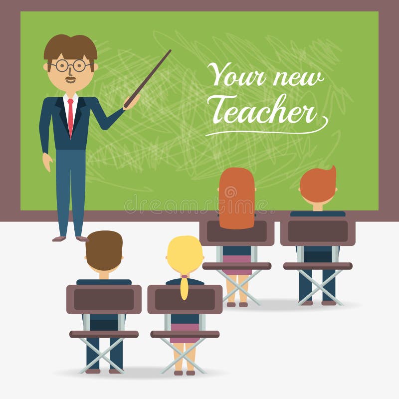 School and Education Design Stock Illustration - Illustration of ...