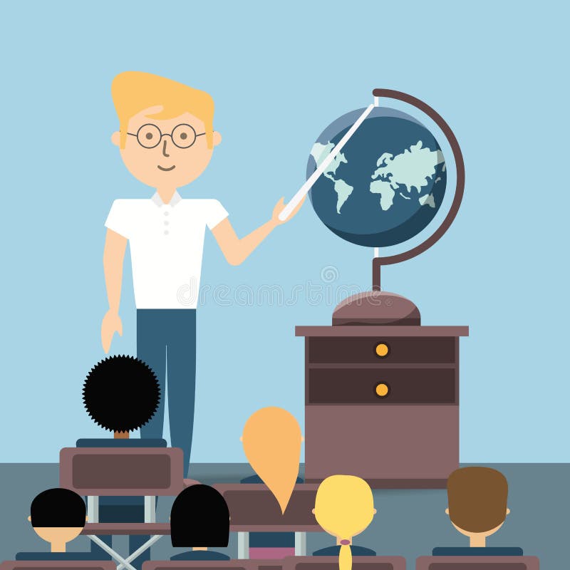 School and Education Design Stock Illustration - Illustration of ...
