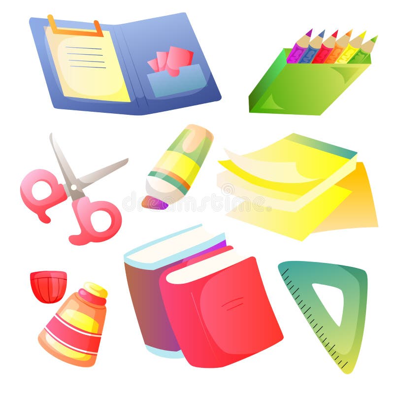 School Education Element Set Stock Vector - Illustration of student ...