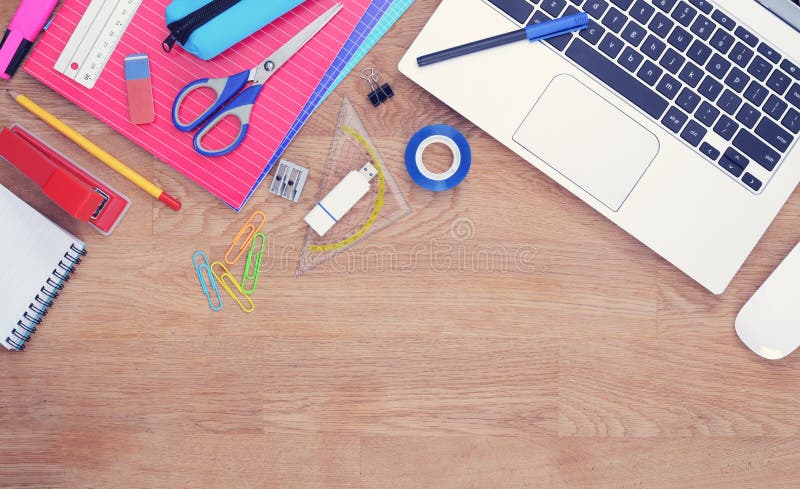 School or Education Hero Header Stock Image - Image of supply, scissors ...