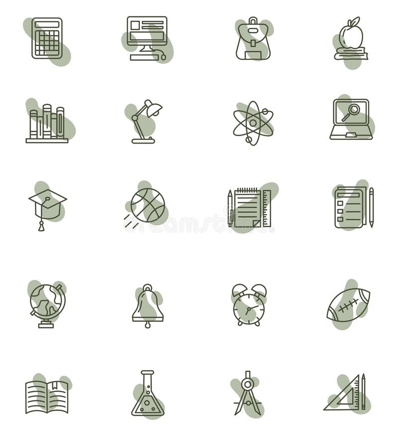 School education, icon stock vector. Illustration of children - 261076034