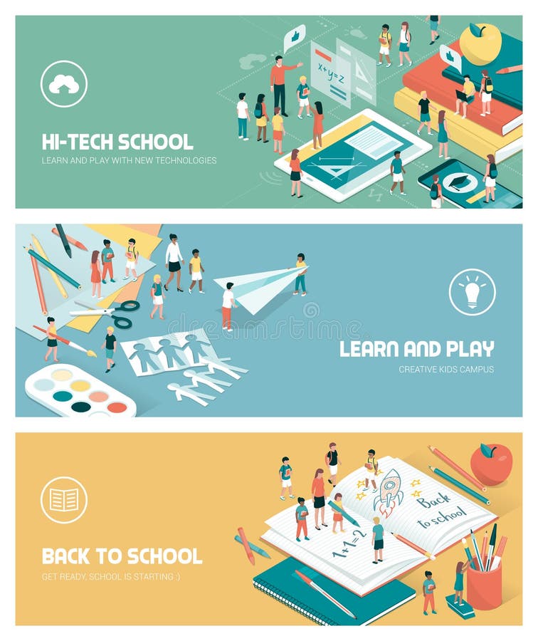 School and education stock vector. Illustration of childhood - 98455331