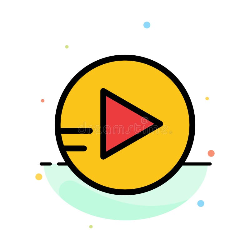 School Education, Play Abstract Flat Color Icon Template Stock Vector ...