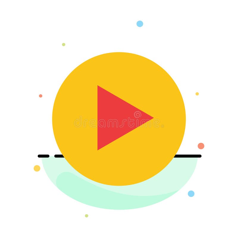 School Education, Play Abstract Flat Color Icon Template Stock Vector ...