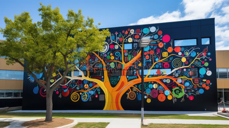 School education tree stock illustration. Illustration of traditional ...