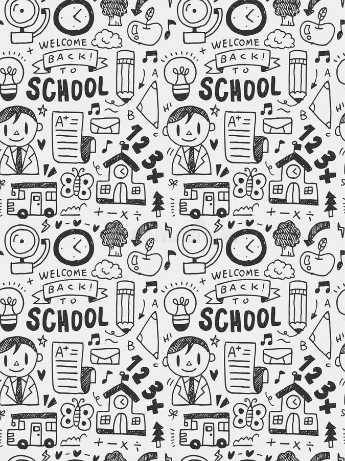 Back To School Sketchy Doodles Stock Vector - Illustration of notepaper ...