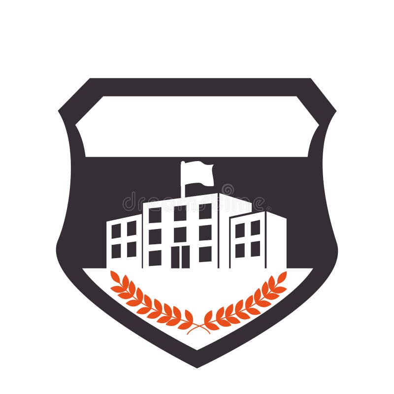School emblem frame icon stock vector. Illustration of traditional ...