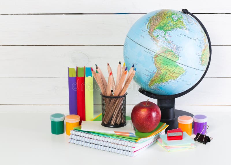 School equipment stock image. Image of concept, colorful - 58650773