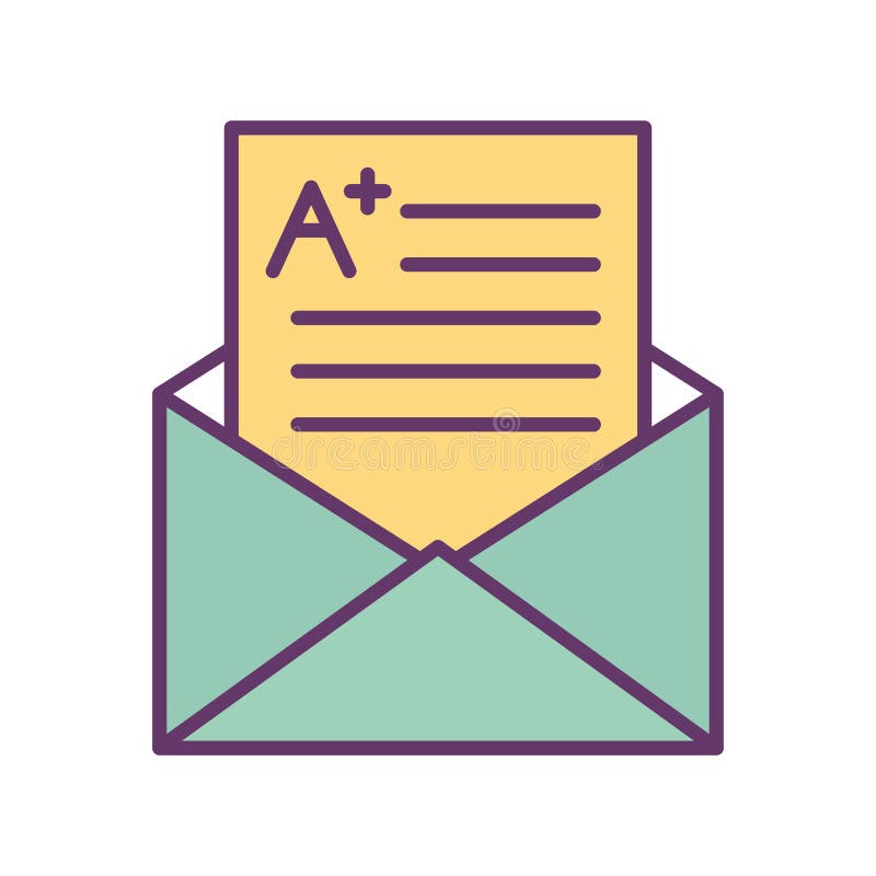 School Exam with Note Line Style Icon Vector Design Stock Vector ...